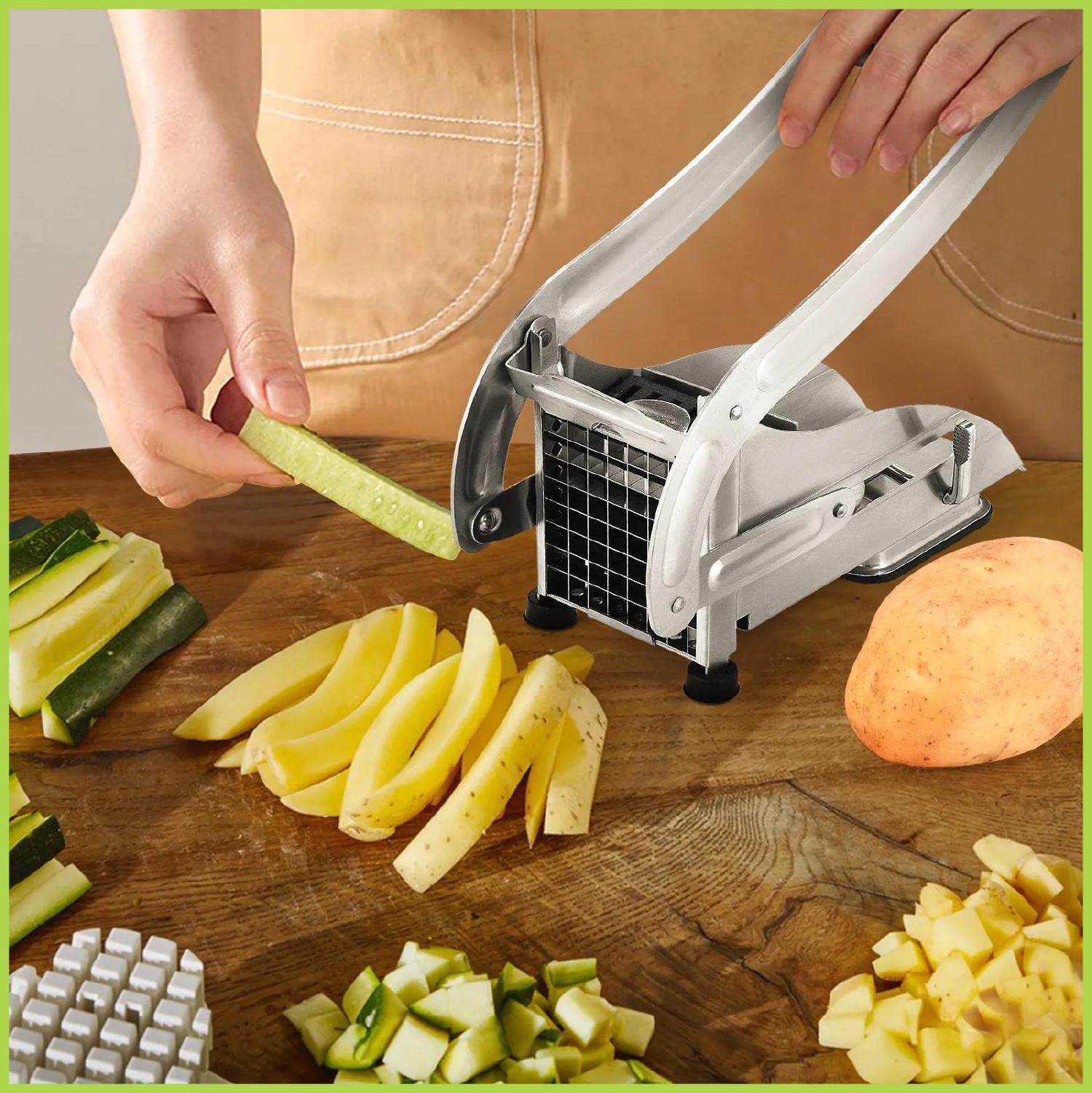 Cucina Patata Chipper Patatine Fritte Cutter Affettatrice Dicer Vegeta ...